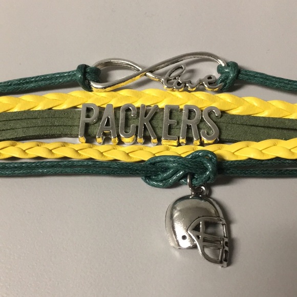 Jewelry | New Green Bay Packers Leather Bracelet | Poshmark